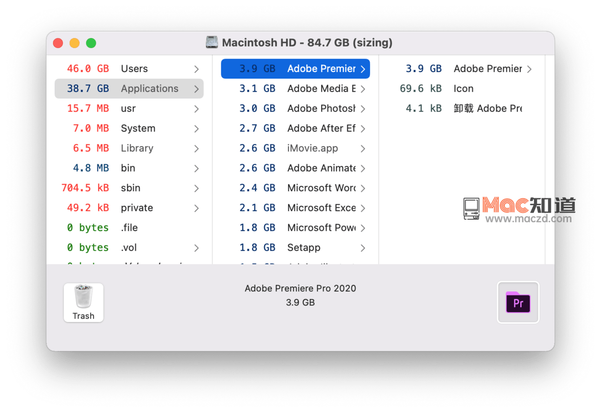 OmniDiskSweeper - Mac 上免费的磁盘分析清理工具 - Mac知道